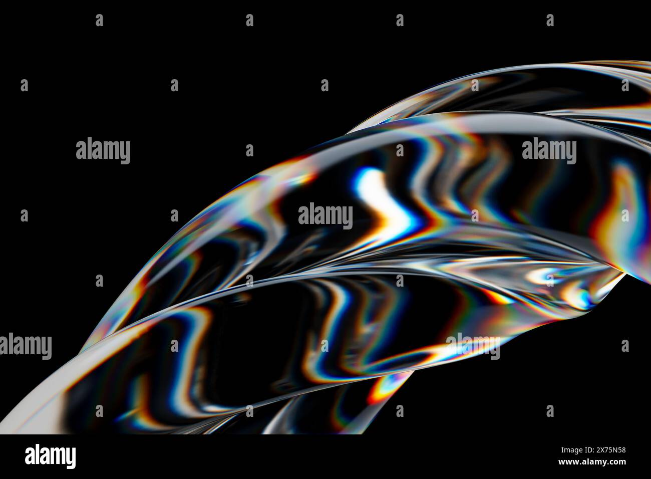 glass dispersion effect abstract background. 3d rendering Stock Photo ...