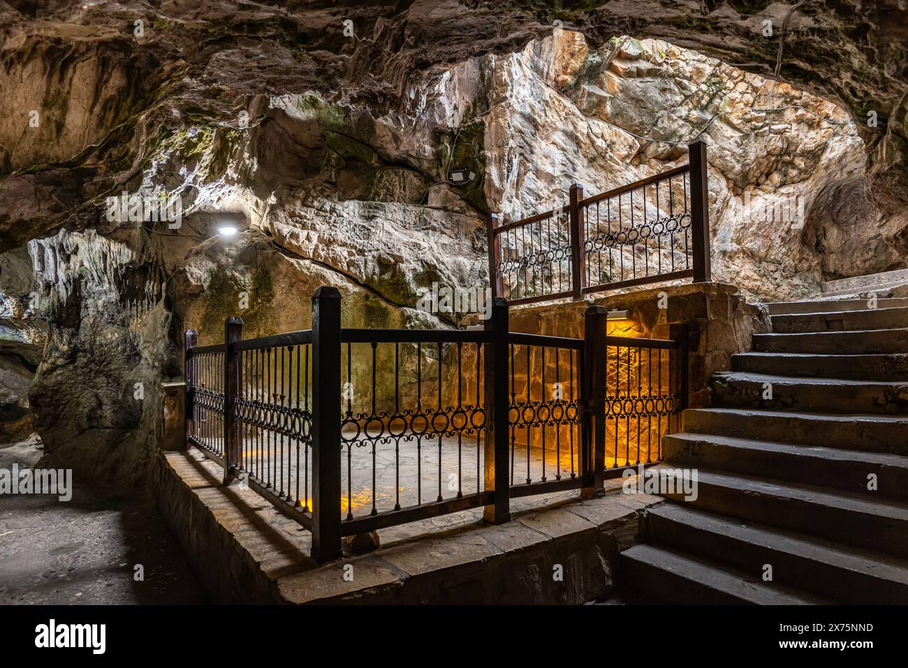 People visiting the sacred place, Eshab-i Kehf Cave ( Seven Sleepers ...