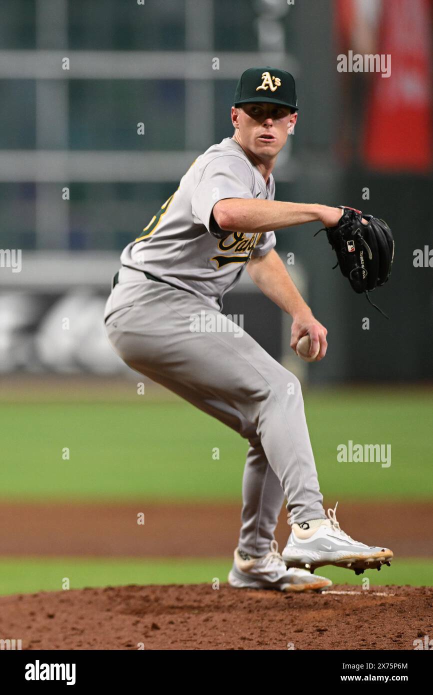 Oakland Athletics pitcher JP Sears (38) during the MLB baseball game ...