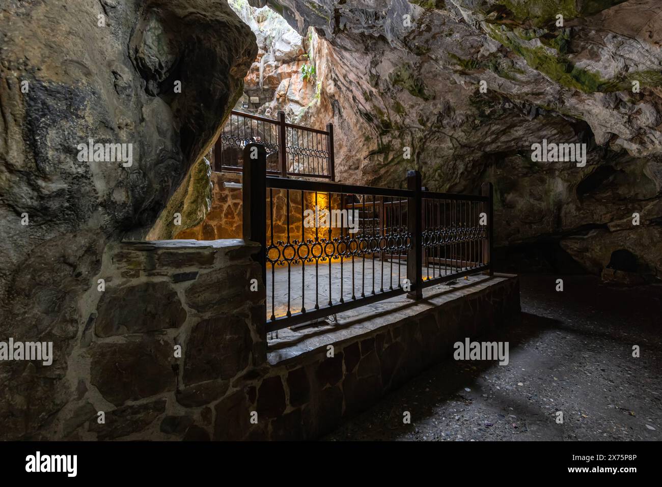 People visiting the sacred place, Eshab-i Kehf Cave ( Seven Sleepers ...