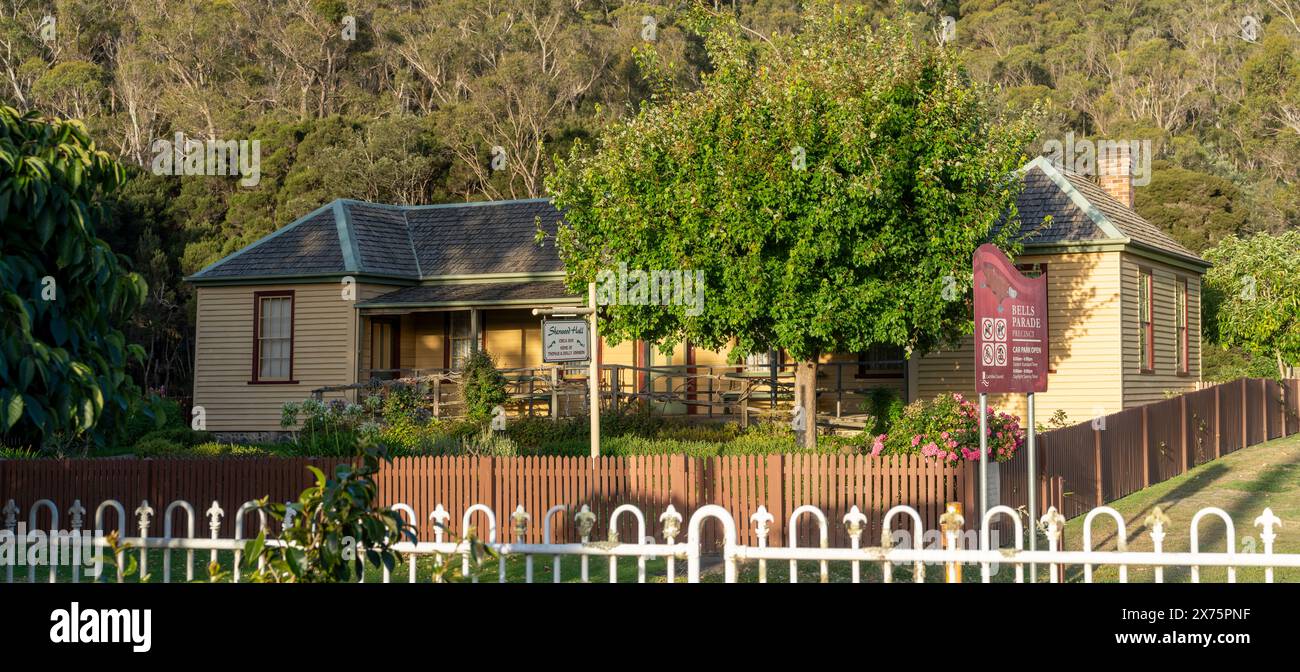 Exterior of the restored Sherwood Hall, Bells Parade Latrobe, Tasmania ...