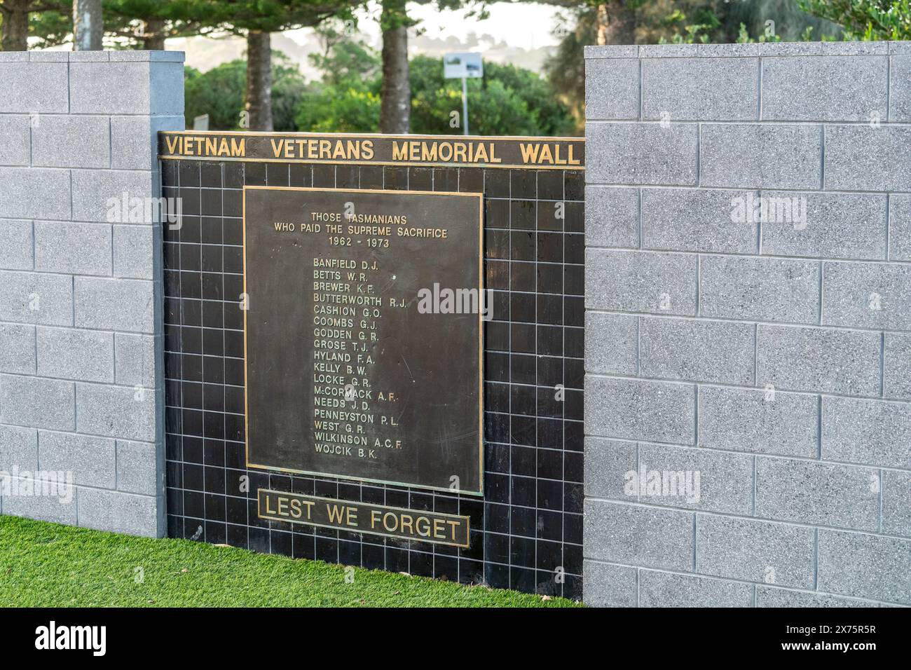 Vietnam Veterans Memorial, Aikenhead Point, Devonport, Tasmania Stock ... Vietnam Veterans Memorial, Aikenhead Point, Devonport, Tasmania Stock ...