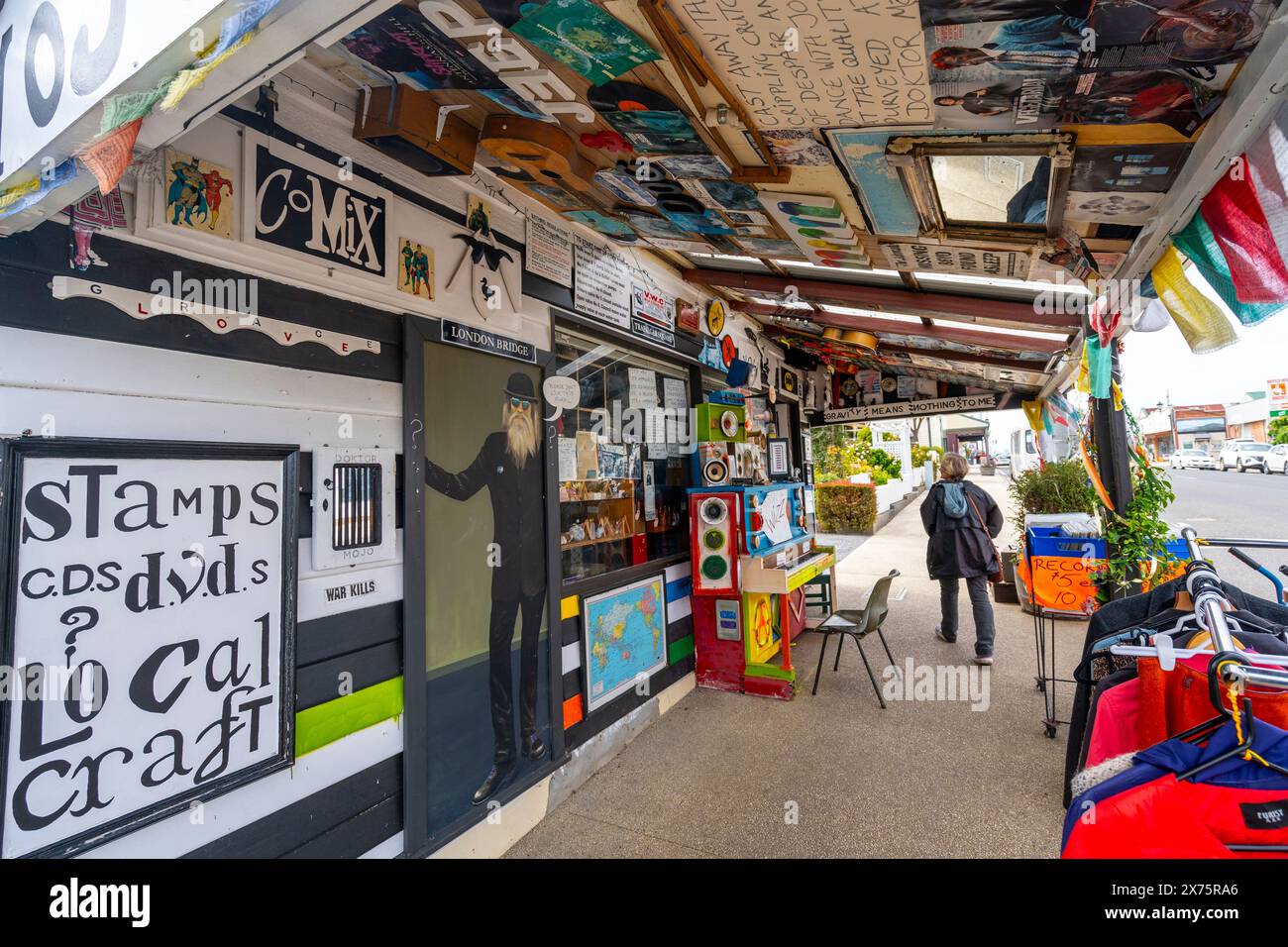 Colourful exterior of Doktor Mojo Antique Store, Main Street, Sheffield ...