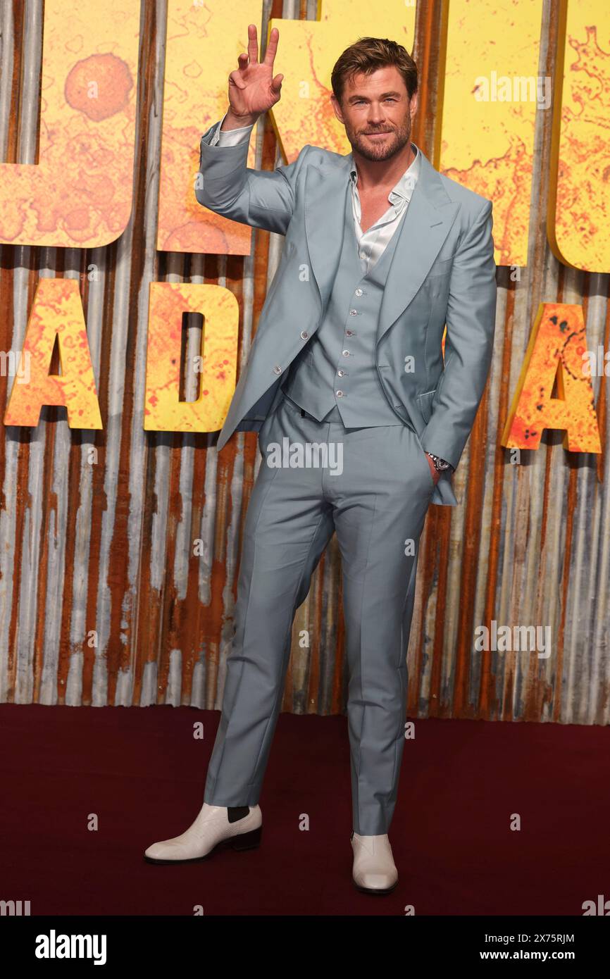 London, UK. 17th May, 2024. Chris Hemsworth attends the Furiosa: A Mad ...