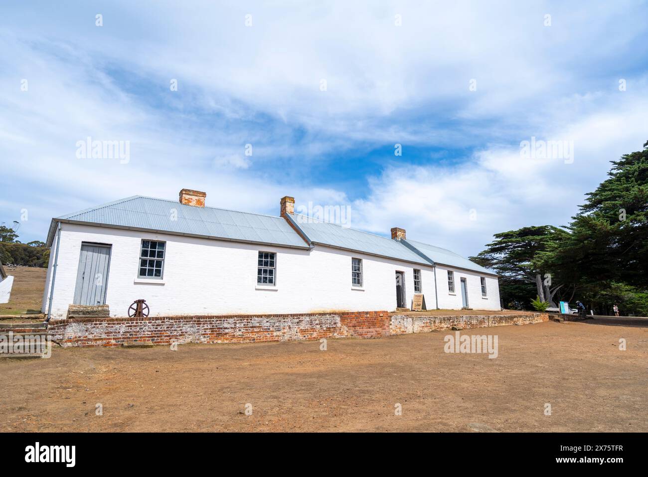 Officers Quarters, Darlington, Maria Island, Tasmania Stock Photo - Alamy