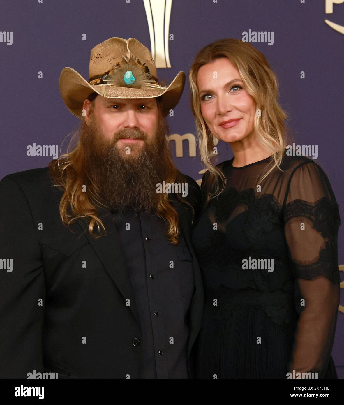 Chris Stapleton, Morgane Stapleton attends the 59th Academy of Country ...