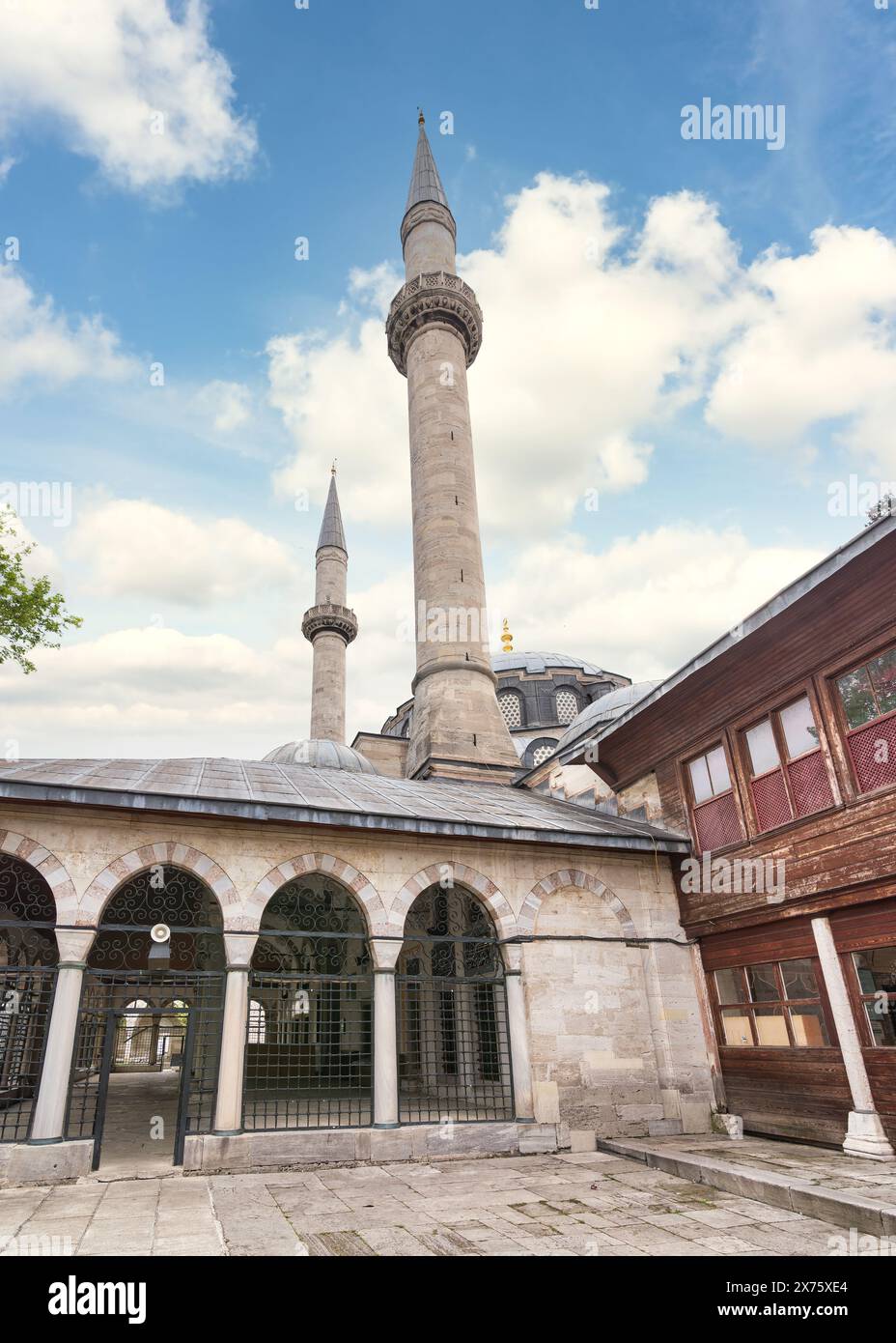 16th century Atik Valide Mosque after sunrise, located in Uskudar ...