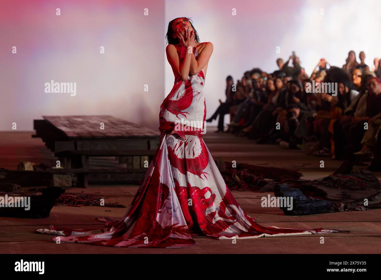 Sydney, Australia. 17th May, 2024. A model walks the runway during the ...