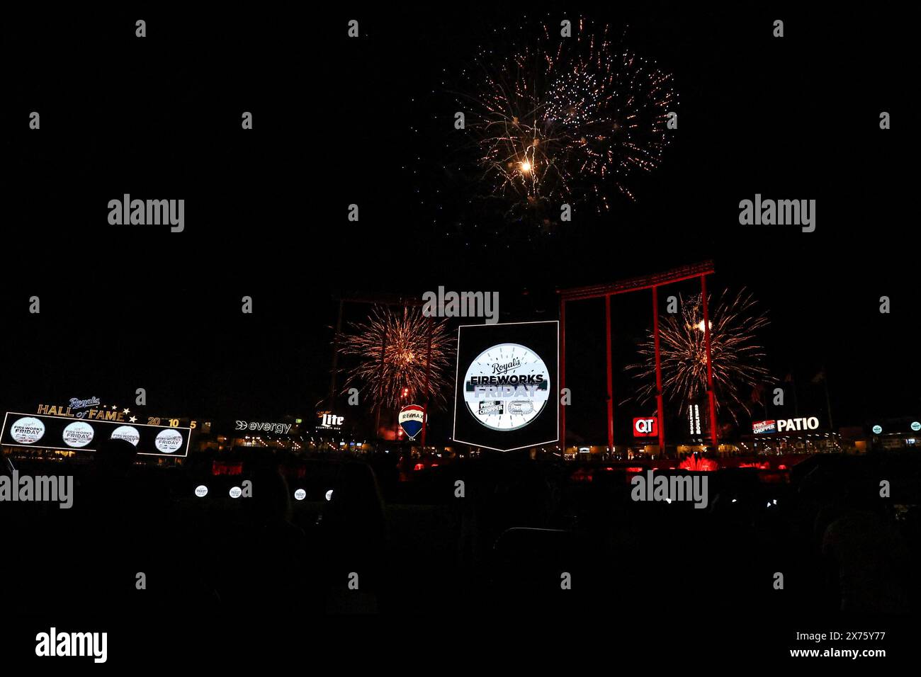 Kansas City, MO, USA. 17th May, 2024. Fans were treated to fireworks ...