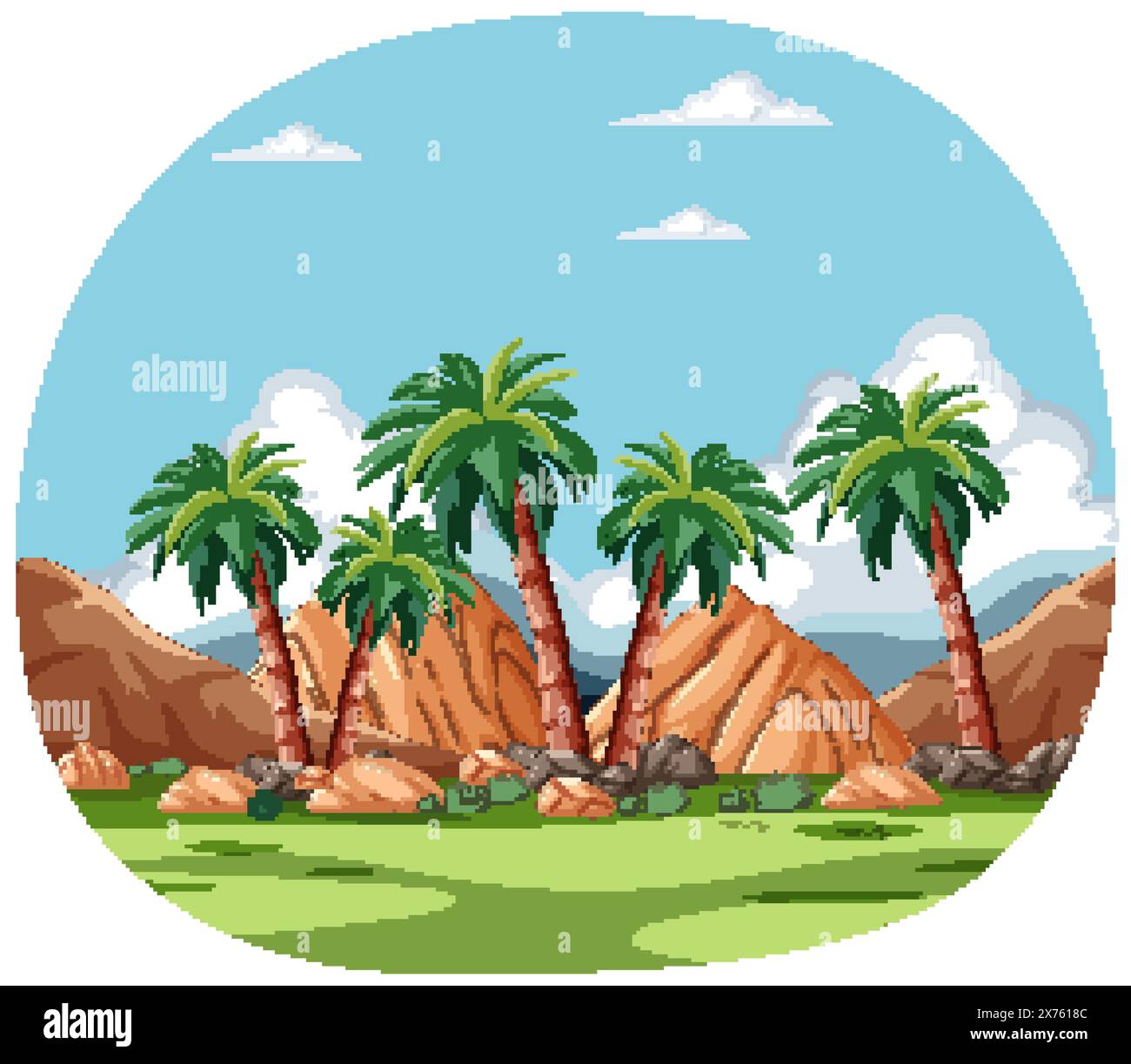 Desert setting Stock Vector Images - Alamy