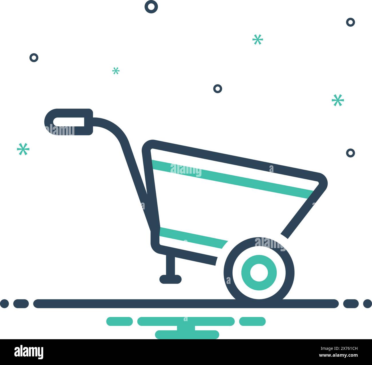 Icon for wheel barrow, construction Stock Vector Image & Art - Alamy