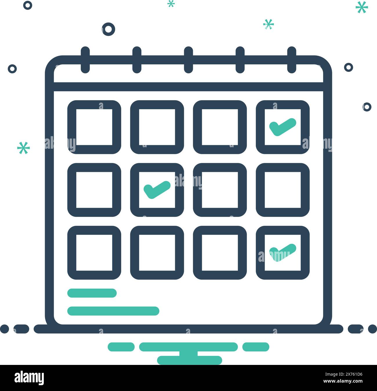 Icon for schedule planning,planification Stock Vector Image & Art - Alamy