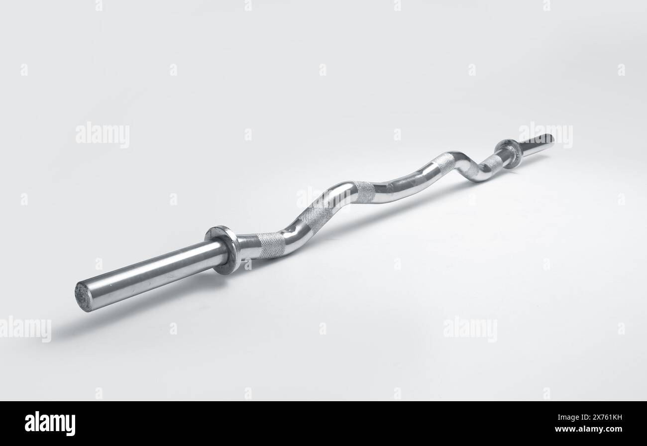curl rod or bar isolated on white background Stock Photo - Alamy