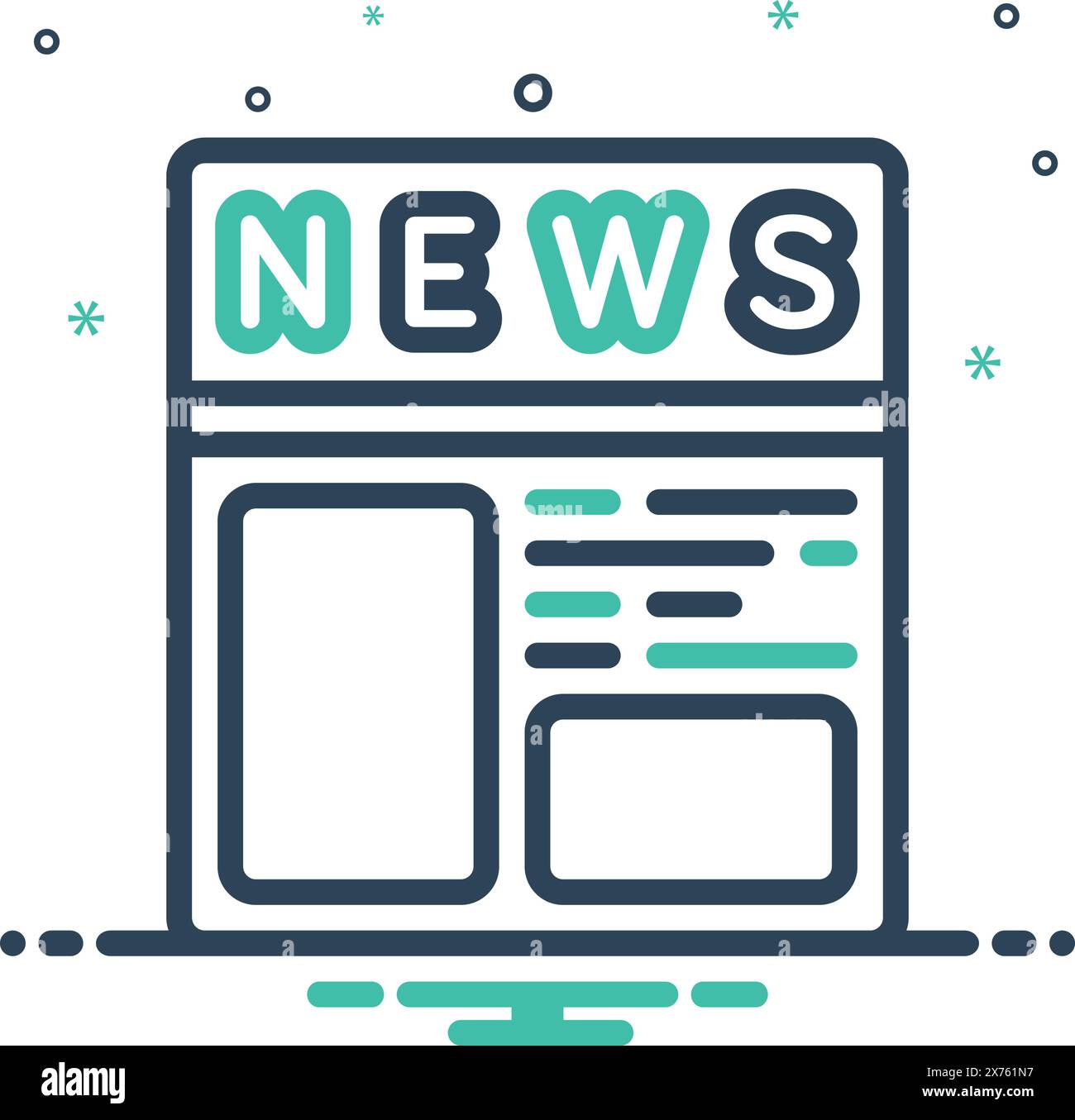 Icon for newspaper ads, newspaper Stock Vector Image & Art - Alamy