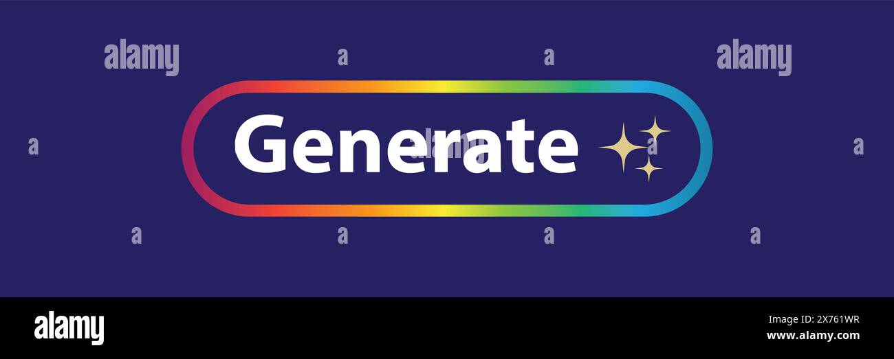 Generate AI button. LLM artificial intelligence icon. Machine learning ... Generate AI button. LLM artificial intelligence icon. Machine learning ...