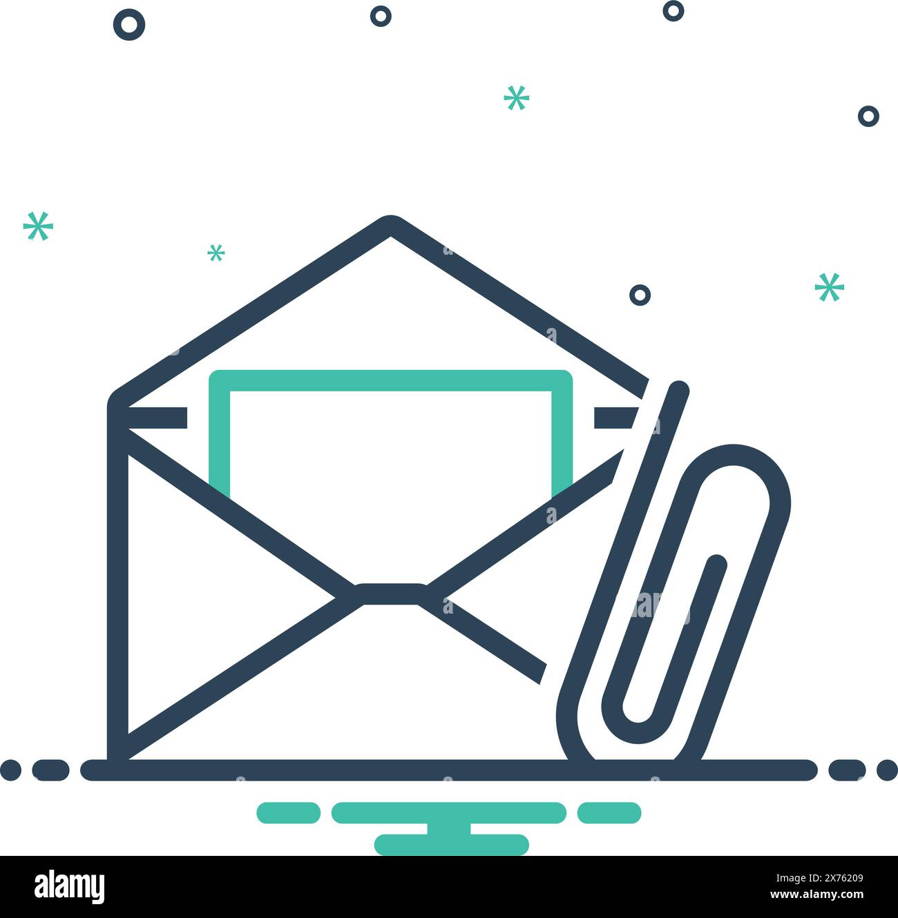 Icon for email attachment, attach Stock Vector Image & Art - Alamy