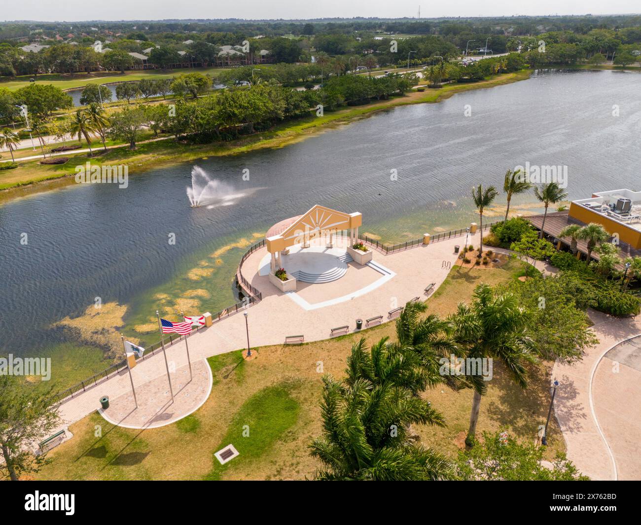 Aerial photo Weston Florida USA Stock Photo - Alamy