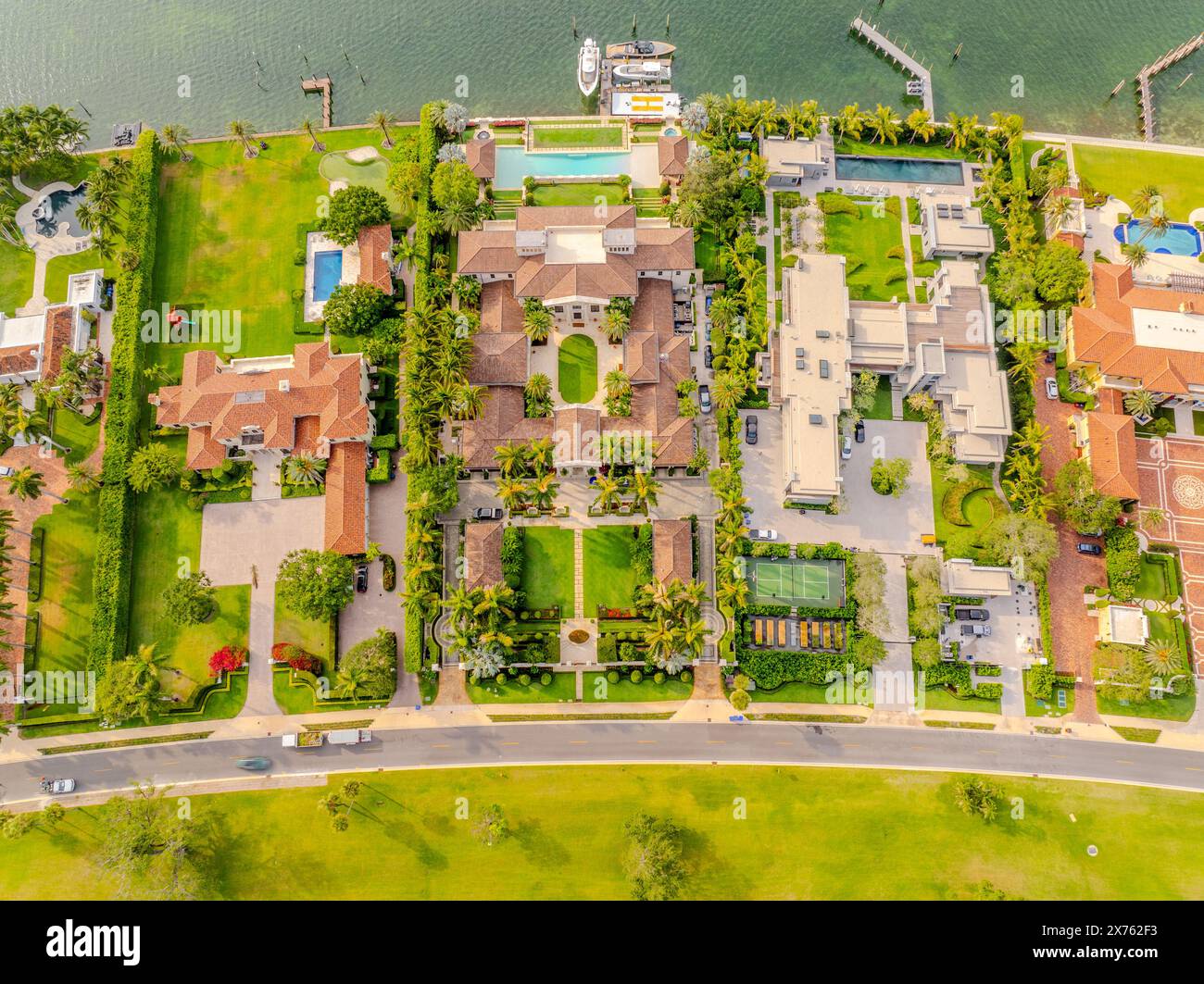 Miami Beach, FL, USA - May 17, 2024: Billionaire bunker luxury homes of ...