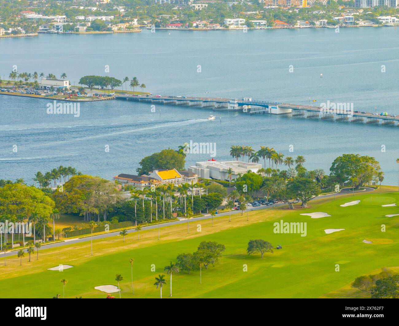 Aerial broad causeway miami beach hi-res stock photography and images ...