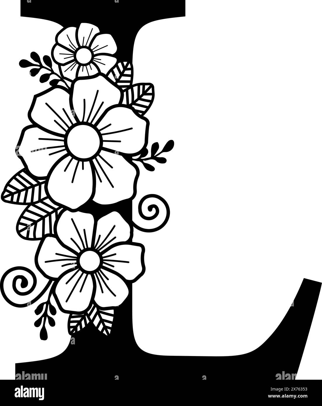 Luxurious Alphabet L Stock Vector Image Art Alamy