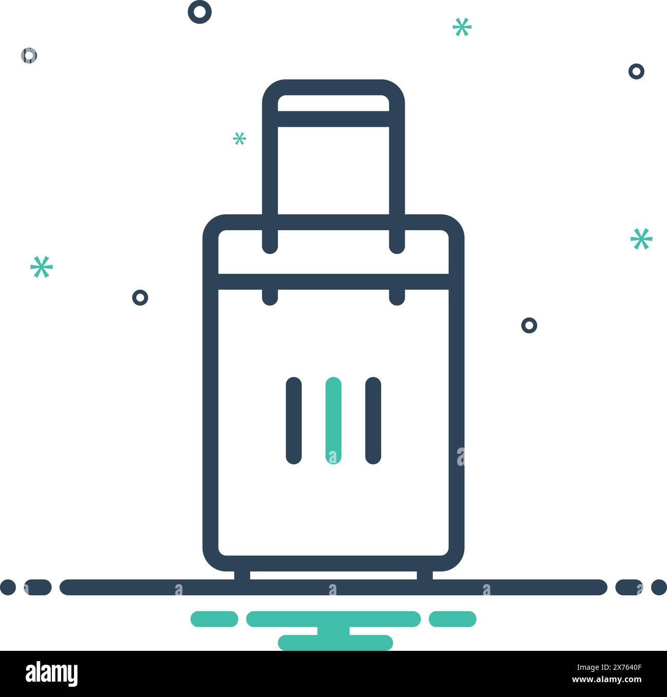 Illustration luggage insurance Cut Out Stock Images & Pictures - Alamy