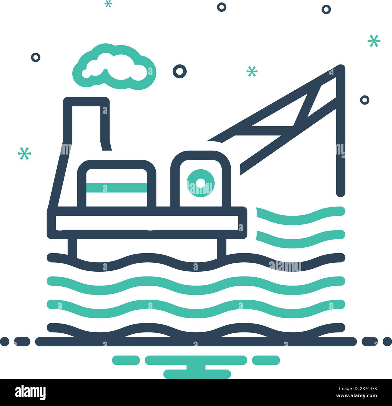 Icon for drilling rig, platform, exploration Stock Vector Image & Art ...