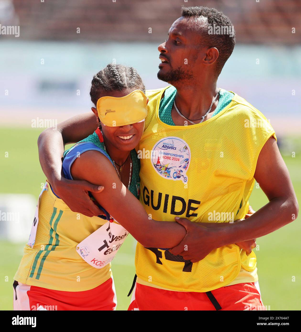 TESFAW Yayesh Gate of Ethiopia reacts during women's 1500m T11 of Para ...