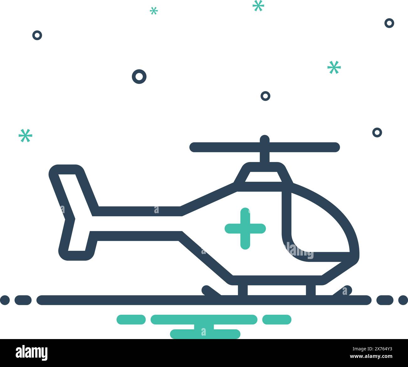 Icon for emergency helicopter,air medical service Stock Vector Image ...