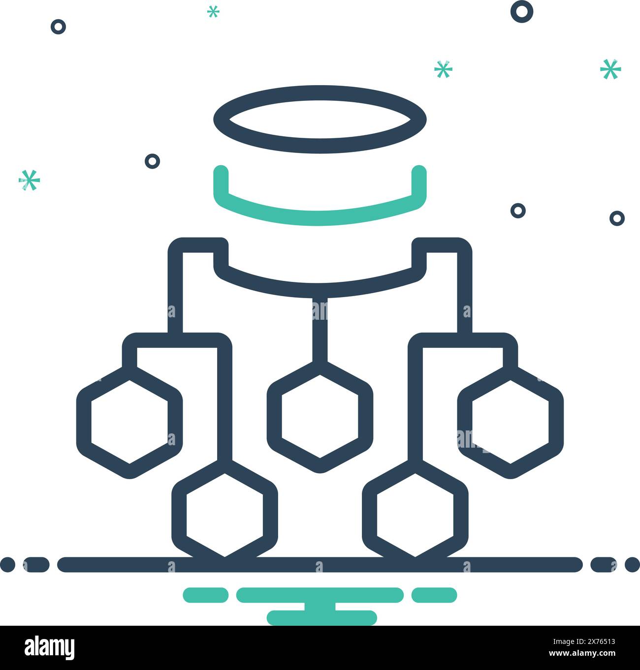 Data flow chart Stock Vector Images - Alamy