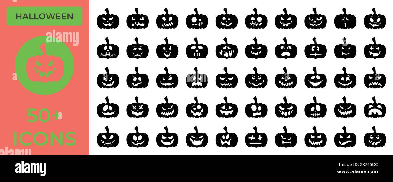 Halloween Pumpkin Faces: A Collection of Carved Pumpkins for Spooky ...