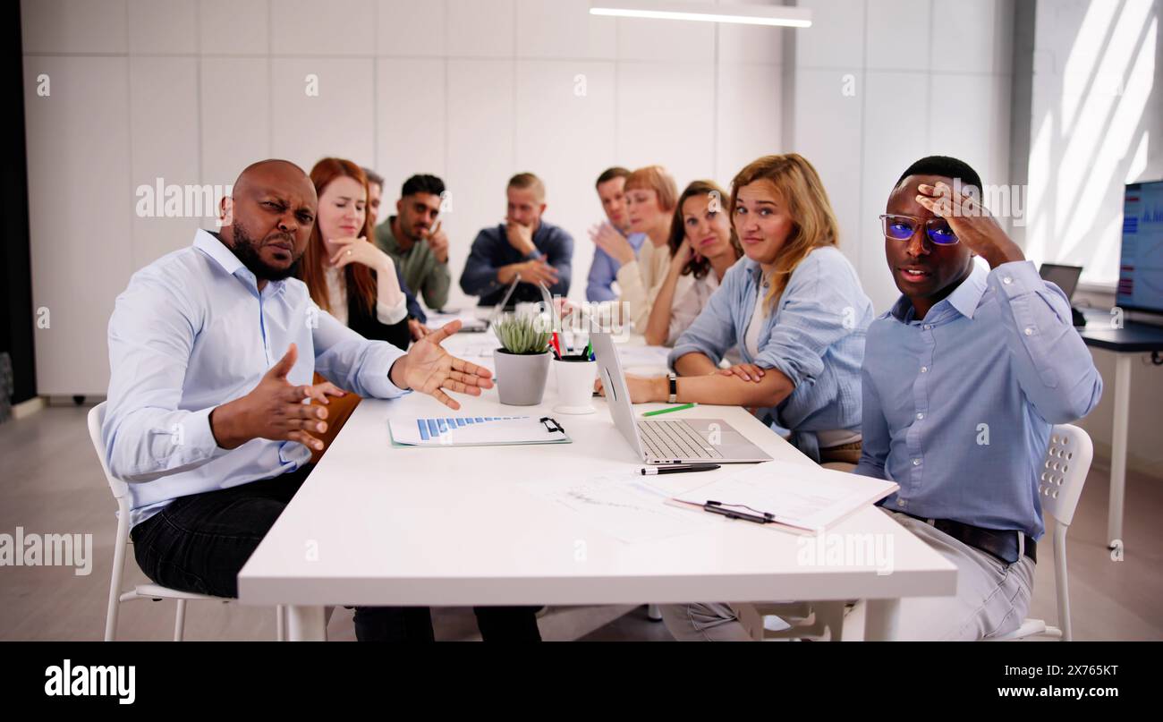 Online Video Conference Webinar Angry People Arguing And Shouting Stock ...