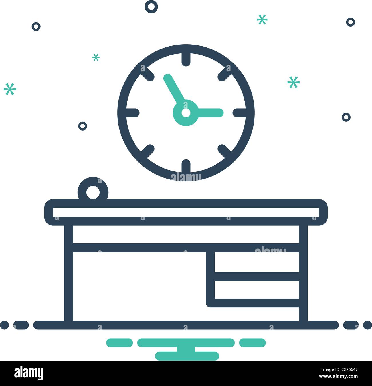 Icon for office clock,time is running,reminder,schedule Stock Vector ...