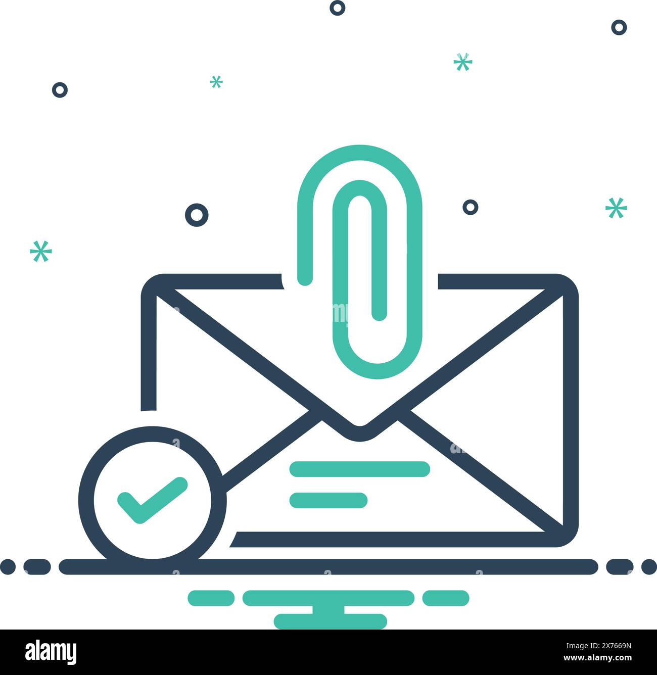 Email attachment symbol Cut Out Stock Images & Pictures - Alamy
