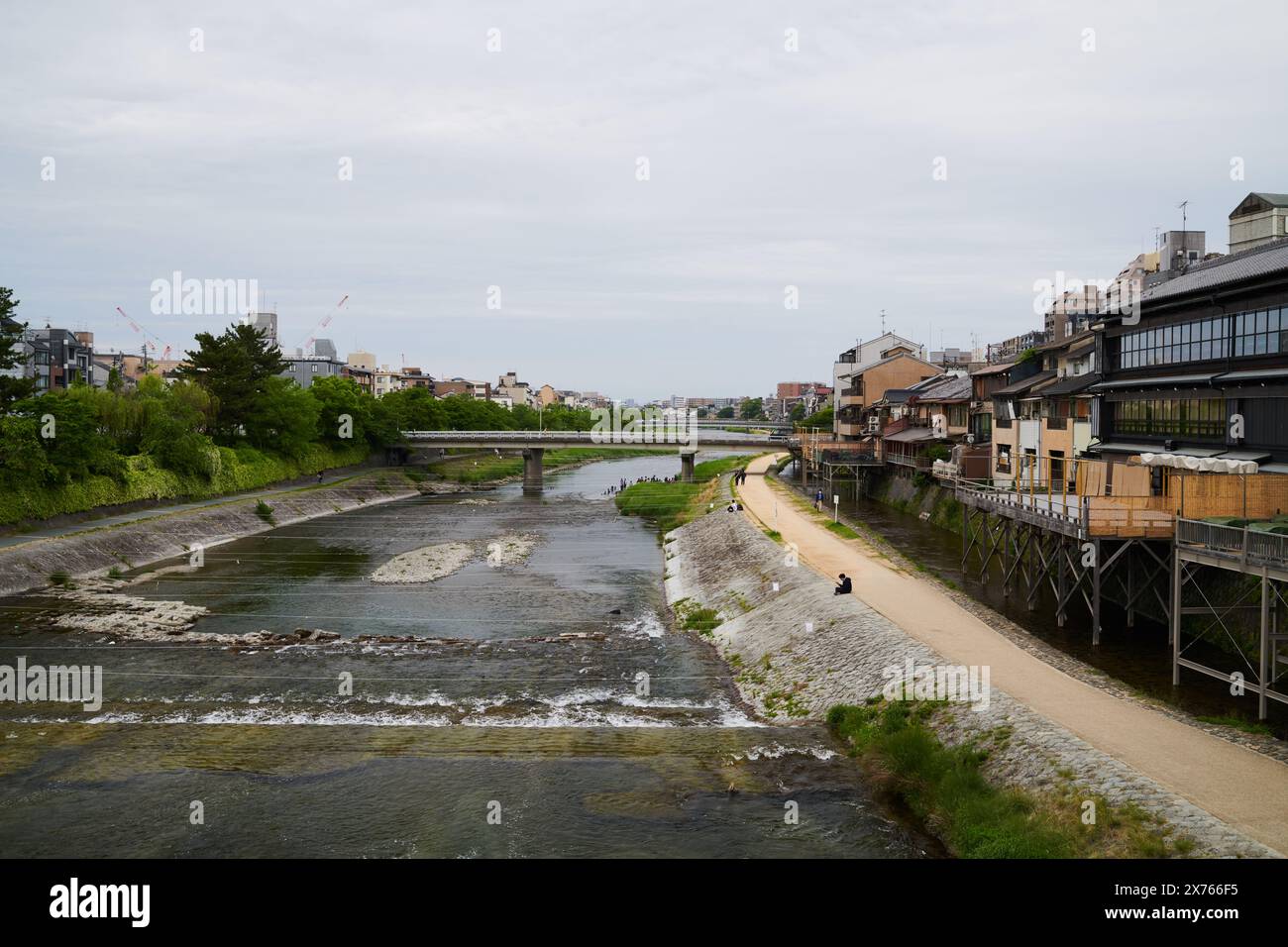 River running through Kyoto city centre in Japan Stock Photo - Alamy
