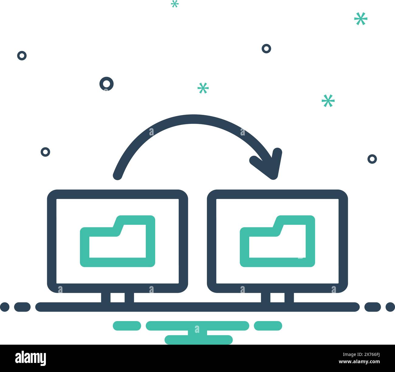 Data migration icon vector vectors hi-res stock photography and images ...
