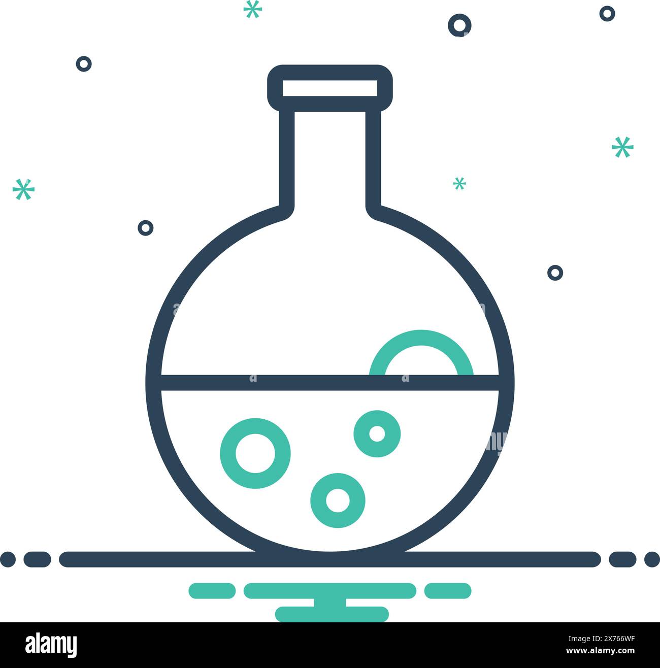 Conical flask icon sign symbol Cut Out Stock Images & Pictures - Alamy