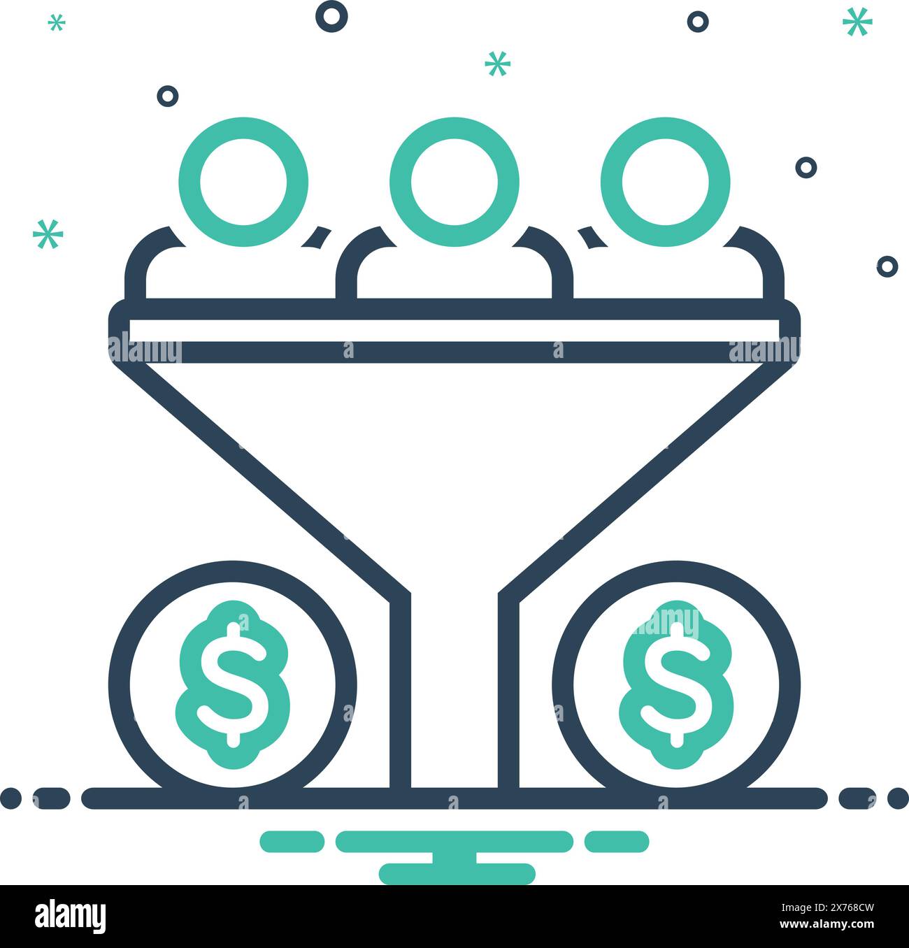 Sales funnel icon hi-res stock photography and images - Alamy