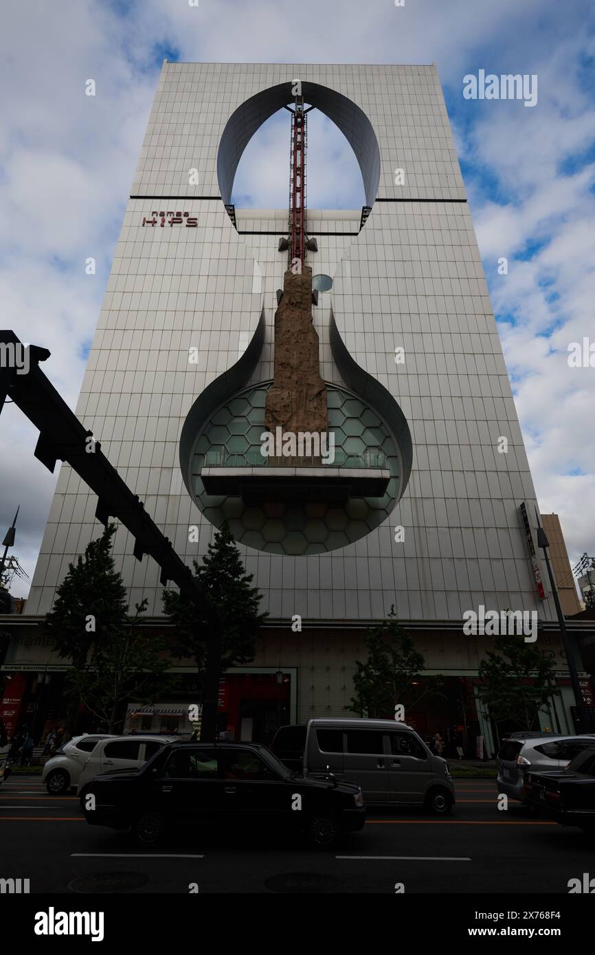 Climbing wall in Namba area of Osaka city Stock Photo - Alamy