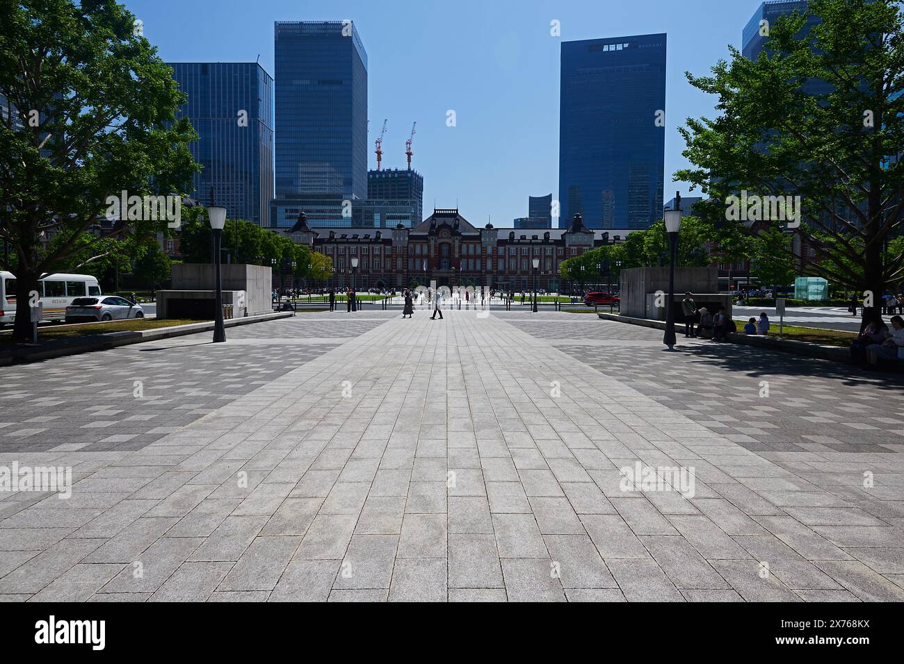 Osaka train station with the Maranouchi square in the forground Stock ...