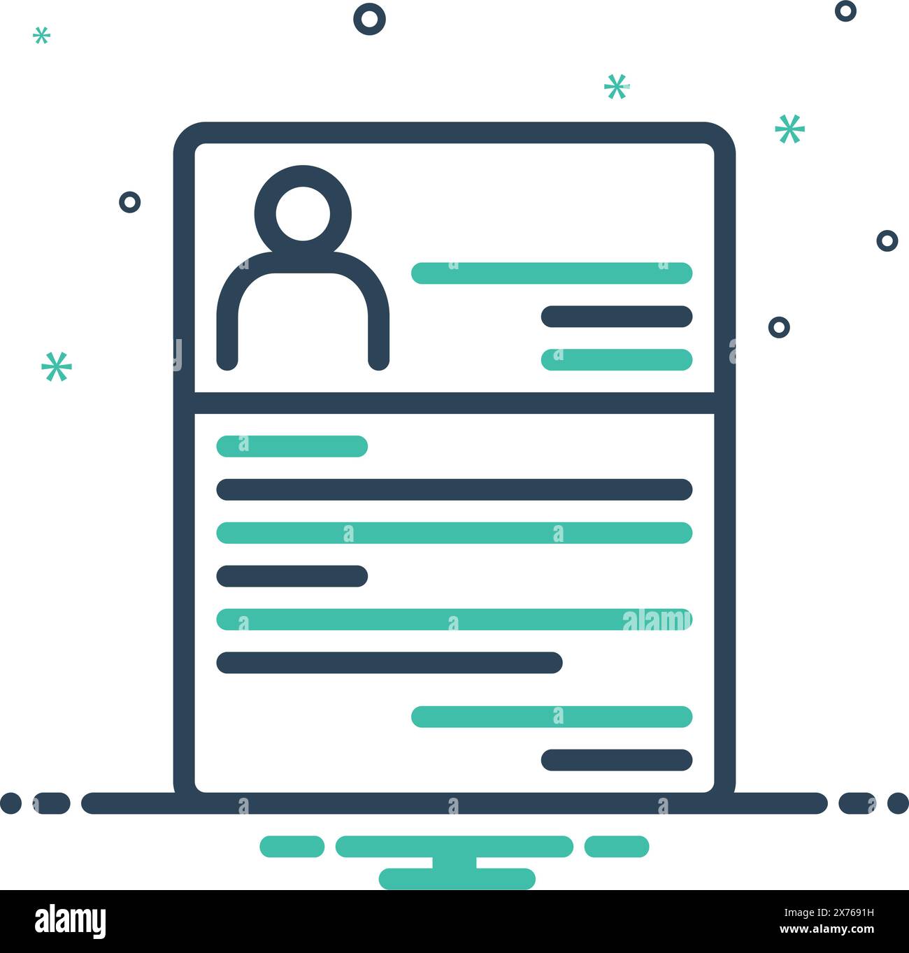 Icon for resume,summary Stock Vector Image & Art - Alamy