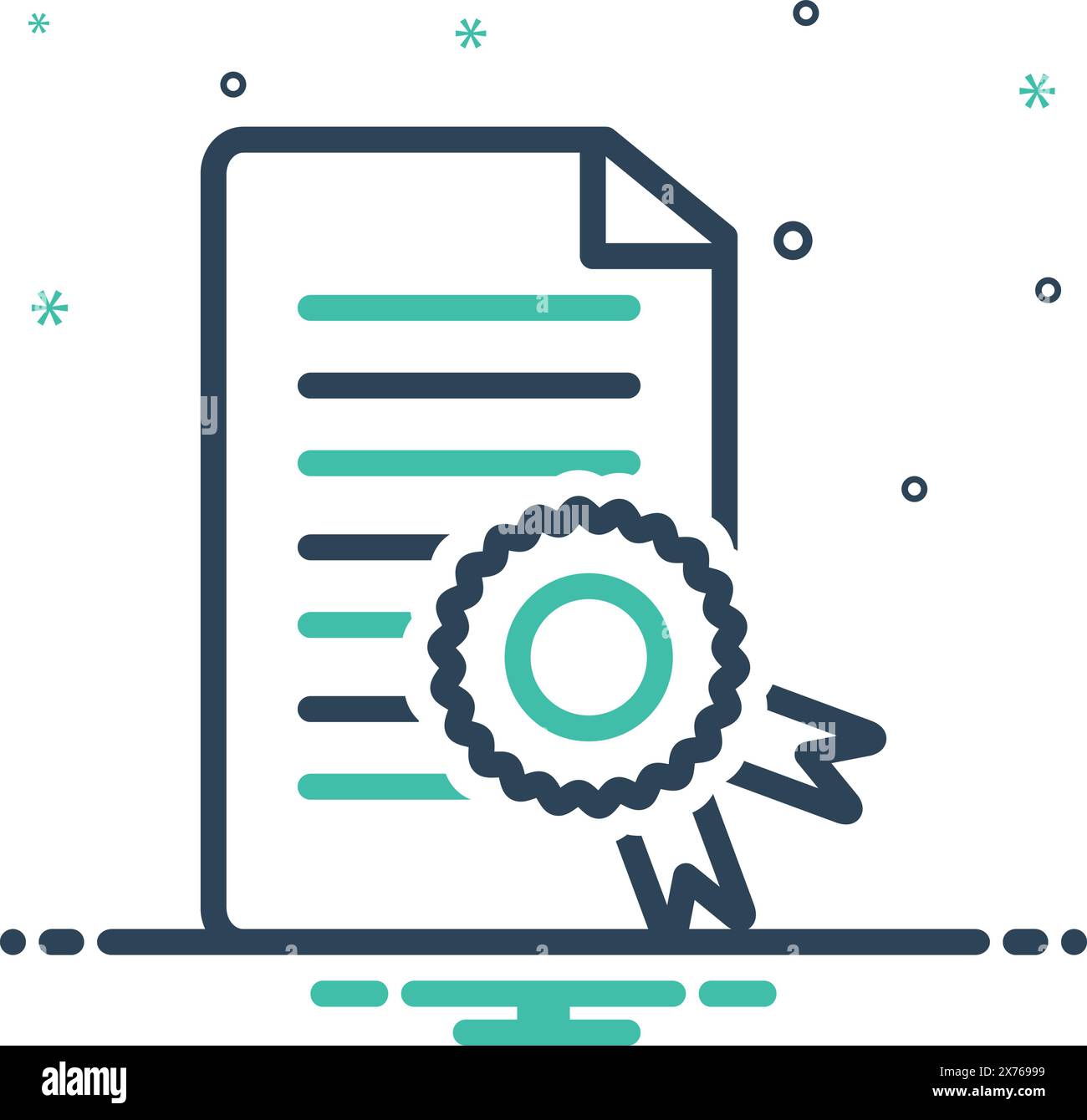 Icon for certificate,affidavit Stock Vector Image & Art - Alamy