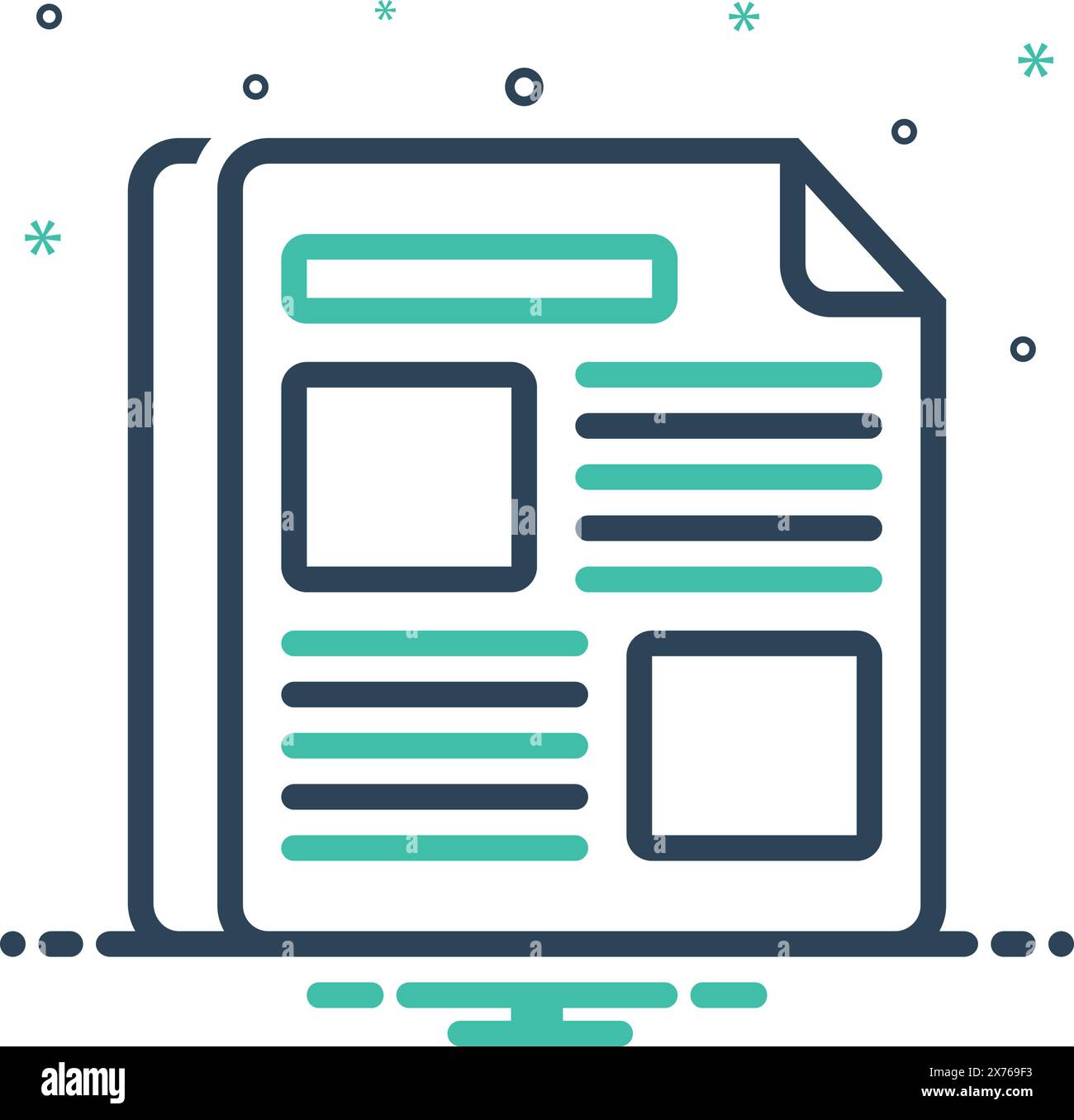 Icon for newspaper ads,newspaper Stock Vector Image & Art - Alamy