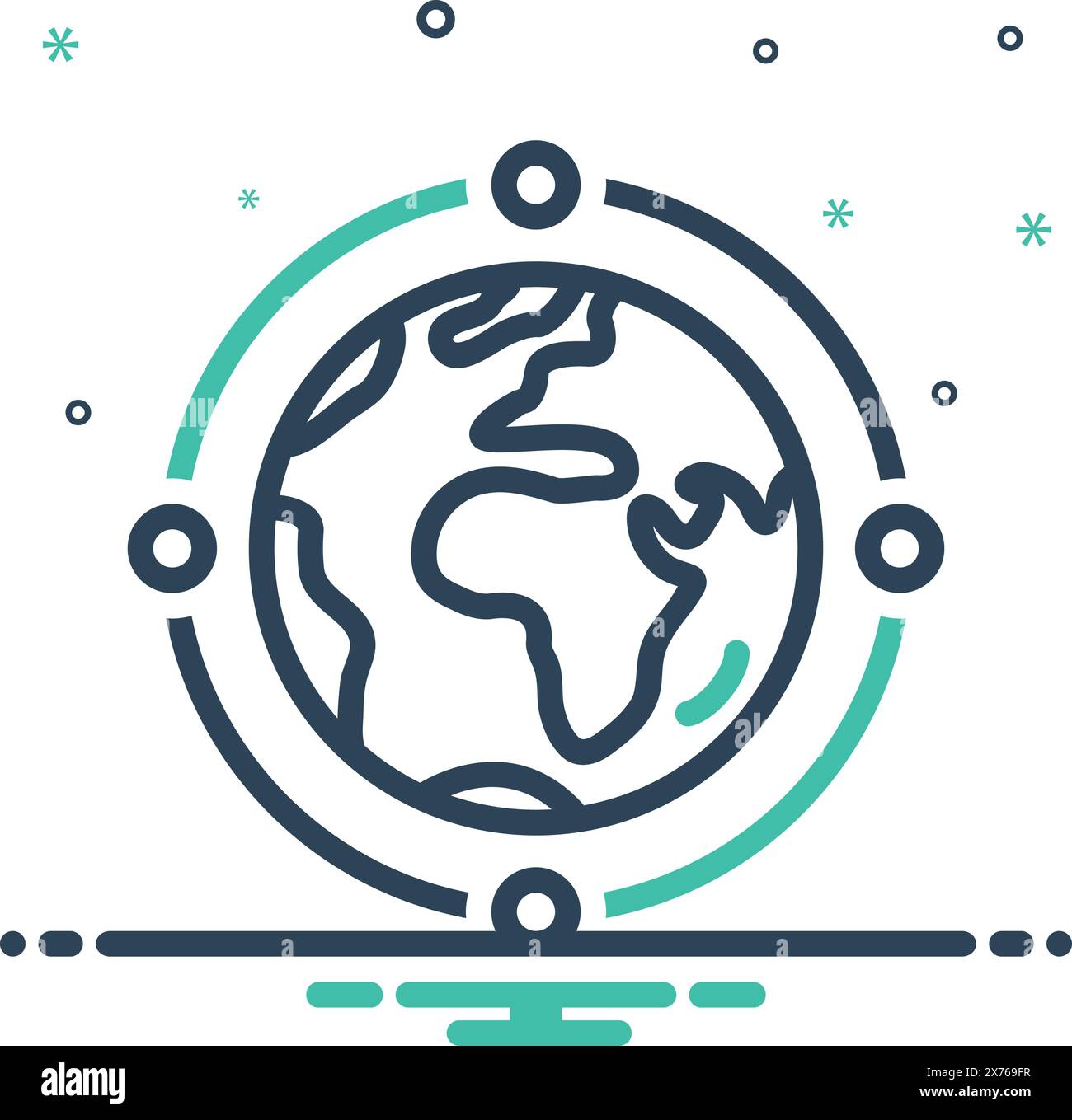 Icon for globe connection,map Stock Vector Image & Art - Alamy