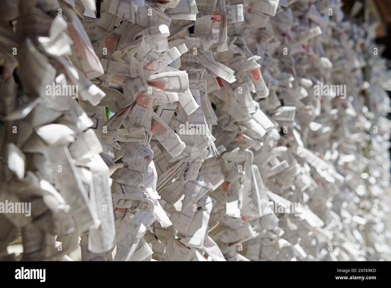 Prayer cards and messages in the Himure Hachimangu Shrine in ...