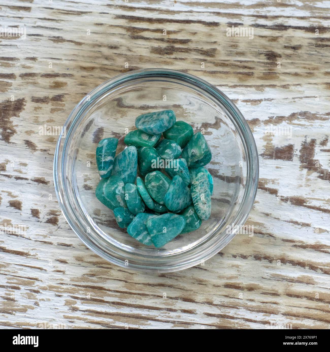 Amazonite also known as amazonstone Semi-Precious Gemstones on white ...