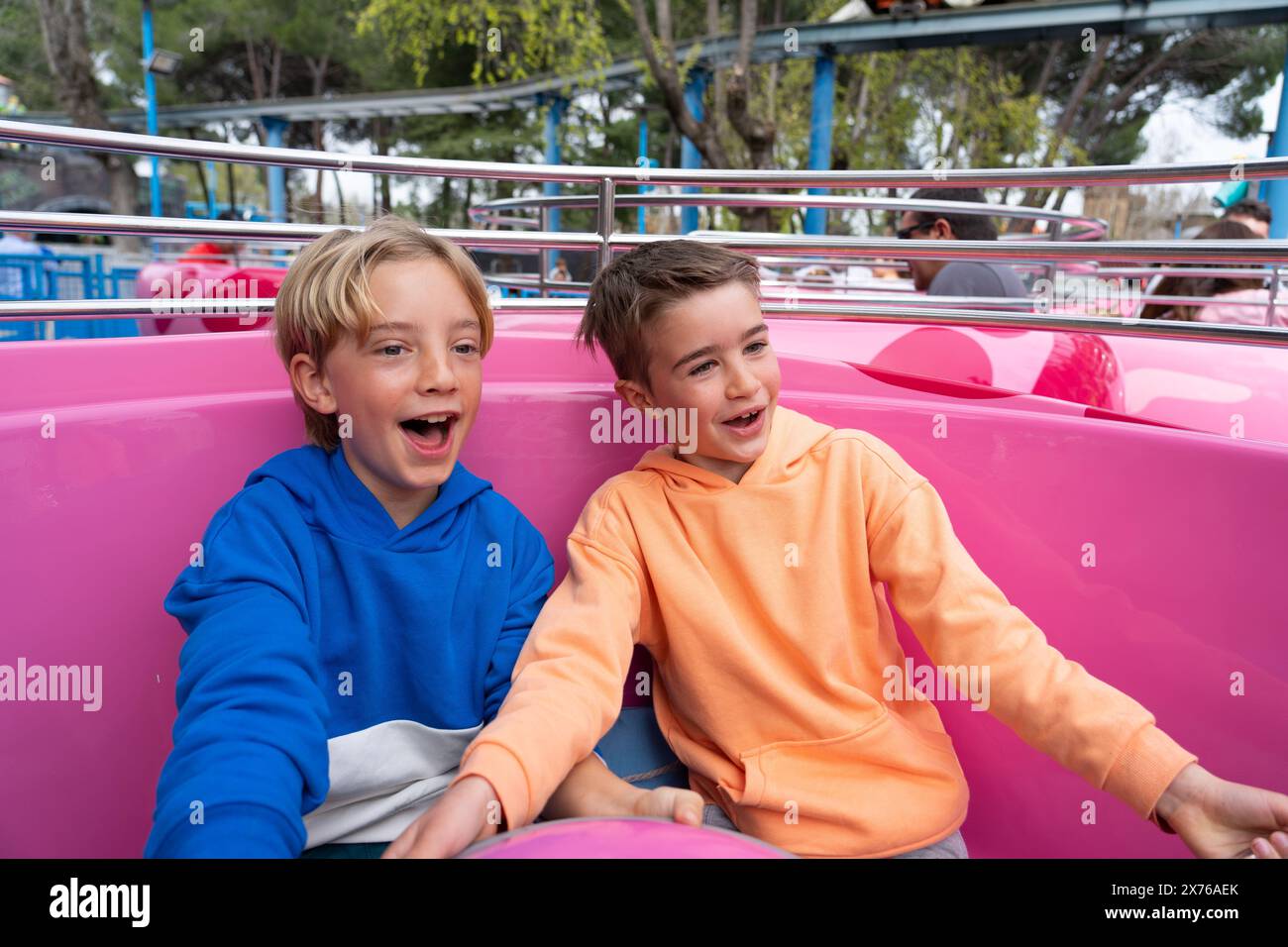 Family ride at carnival cup hi-res stock photography and images - Alamy