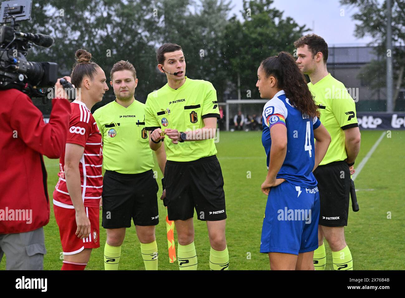 Gent, Belgium. 17th May, 2024. referee Ruben Calluy and assistant ...