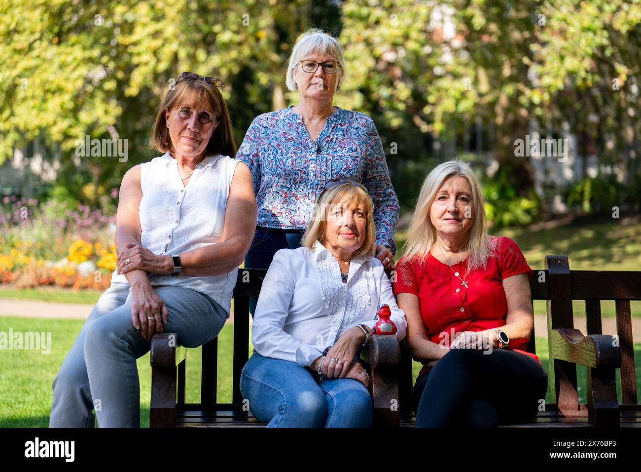 (left-right) Nicola Leahey, Joan Edgington, Sue Wathen and Christine ...