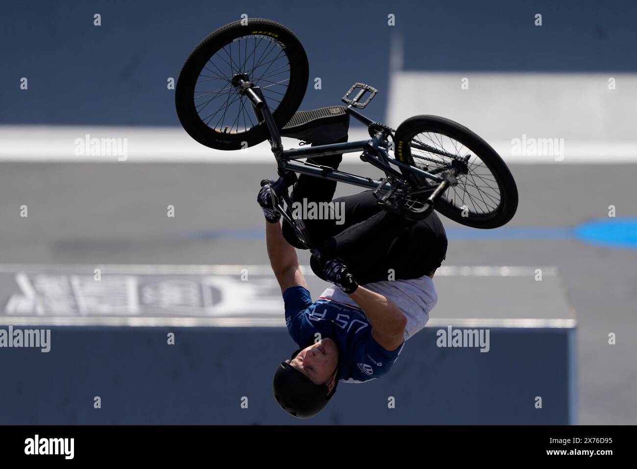 United States' Marcus Christopher competes in the Cycling BMX Freestyle ...