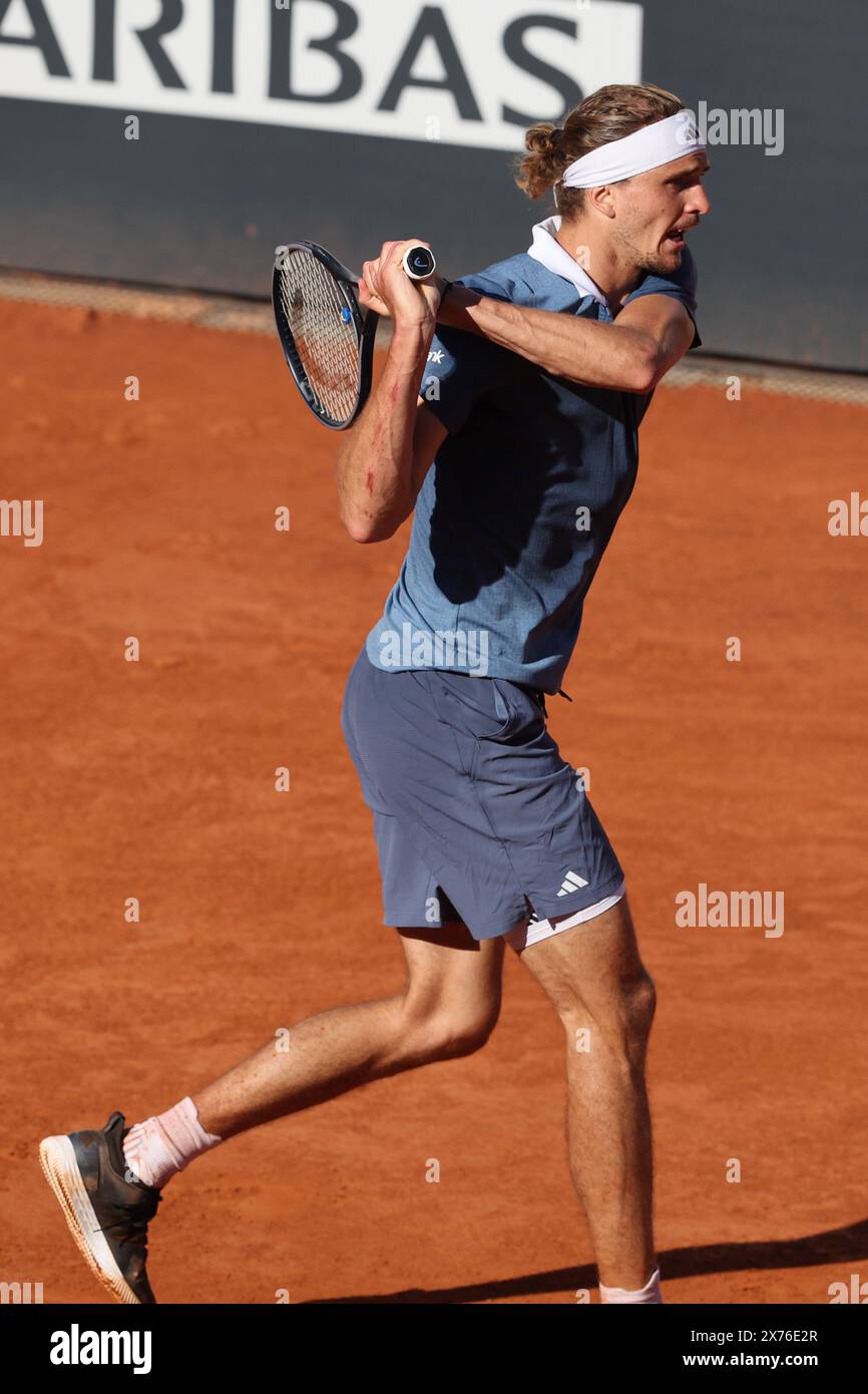Rome, Italy 17.05.2024: Alejandro Tabilo CHILE vs Alexander Zverev ...